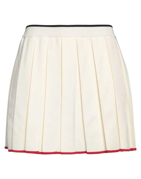 Thom Browne Mini Skirt Ivory Size Virgin Wool, Polyamide, Elastane