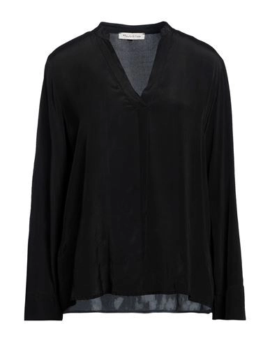 MANILA GRACE Viscose And Silk Blend Long Sleeve V-neck Top