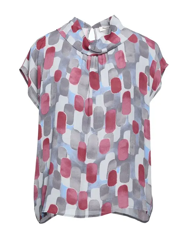 MANILA GRACE Geometric Print Viscose Top