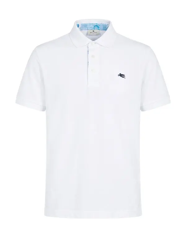 Etro Polo Shirt Midnight Size Cotton - White