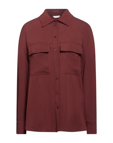 MANILA GRACE Long Sleeve Shirt With Crewneck And Pockets
