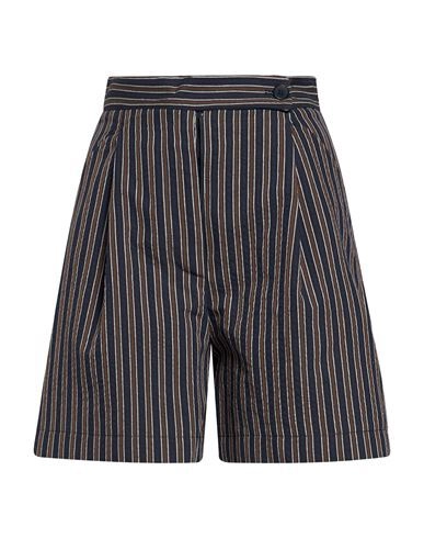 COMPAGNIA ITALIANA Striped Jacquard Shorts - Blue