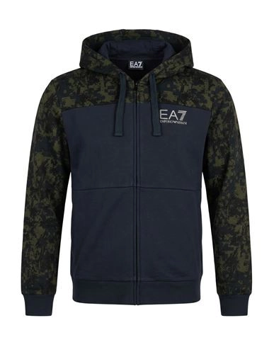 EA7 Cotton And Polyester Zippered Hoodie