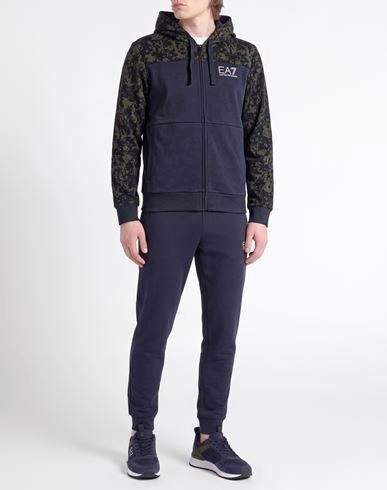 EA7 Cotton And Polyester Zippered Hoodie