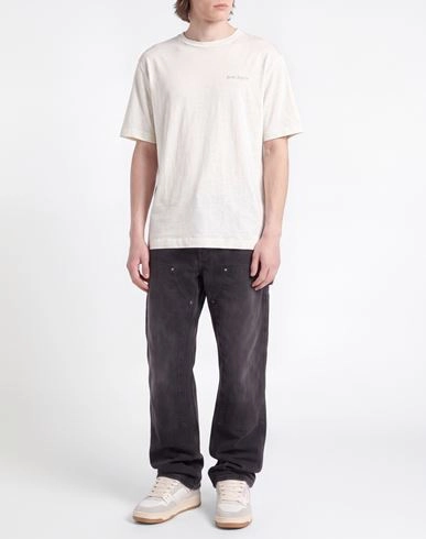 Palm Angels T-shirt Ivory Size Linen - White
