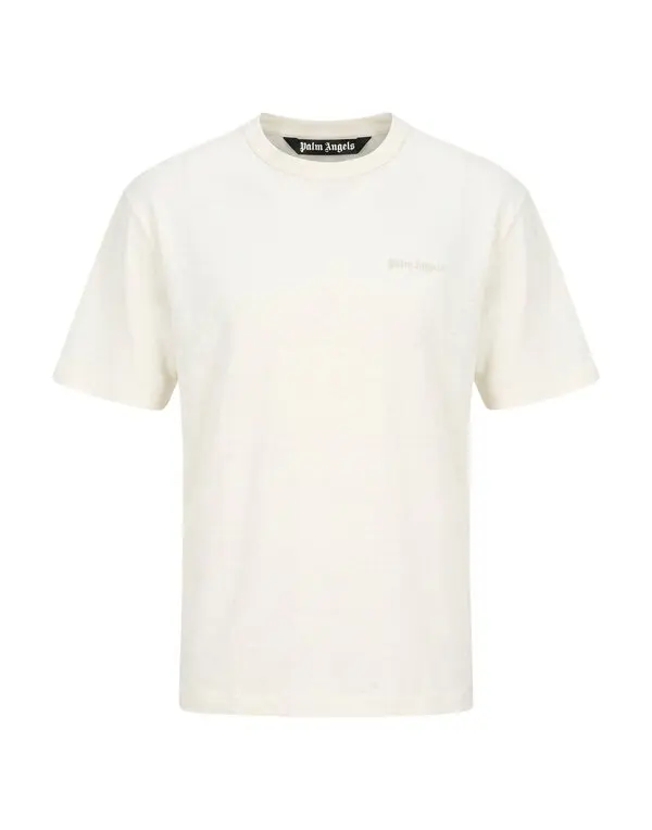 Palm Angels T-shirt Ivory Size Linen - White