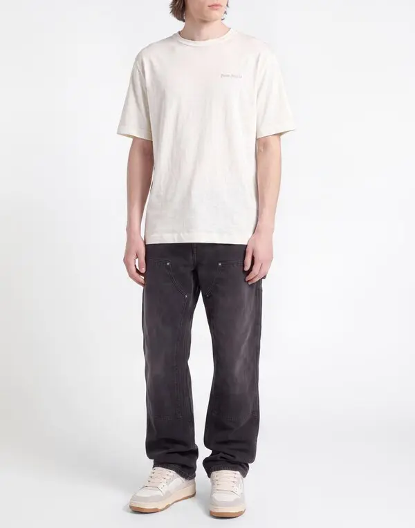 Palm Angels T-shirt Ivory Size Linen - White