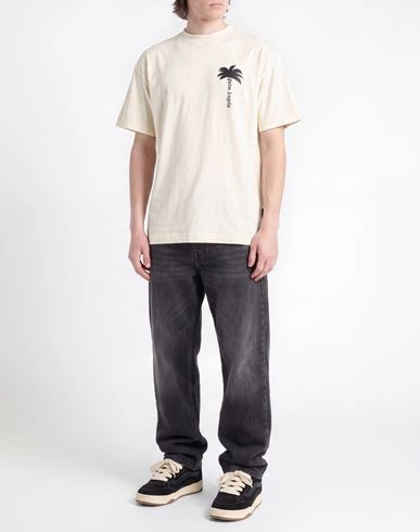 Palm Angels T-shirt Cream Size Cotton