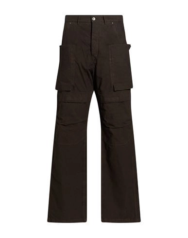 Rick Owens Chocolate Cotton Cargo Pants