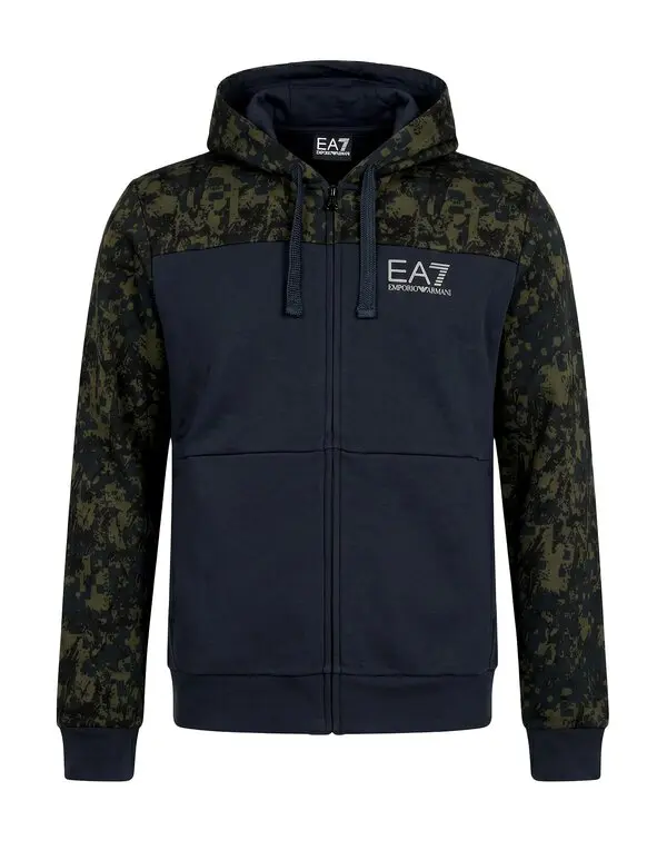 Emporio Armani Full Zip Camouflage Hoodie