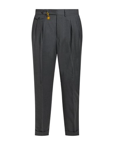 MANUEL RITZ Virgin Wool Elastane Tailored Pants - Grey