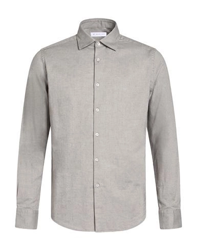 MANUEL RITZ Shirt Size Cotton, Elastane - Grey