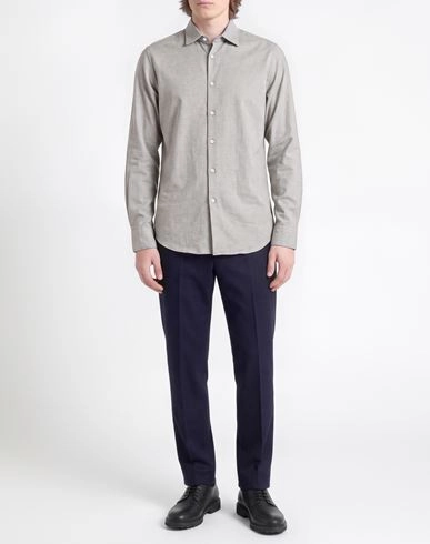 MANUEL RITZ Shirt Size Cotton, Elastane - Grey