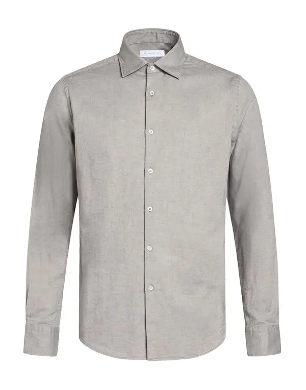 MANUEL RITZ Shirt Size Cotton, Elastane - Grey