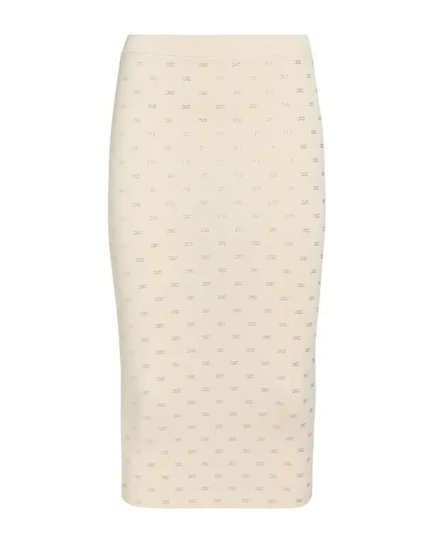 Elisabetta Franchi Viscose And Polyamide Midi Skirt