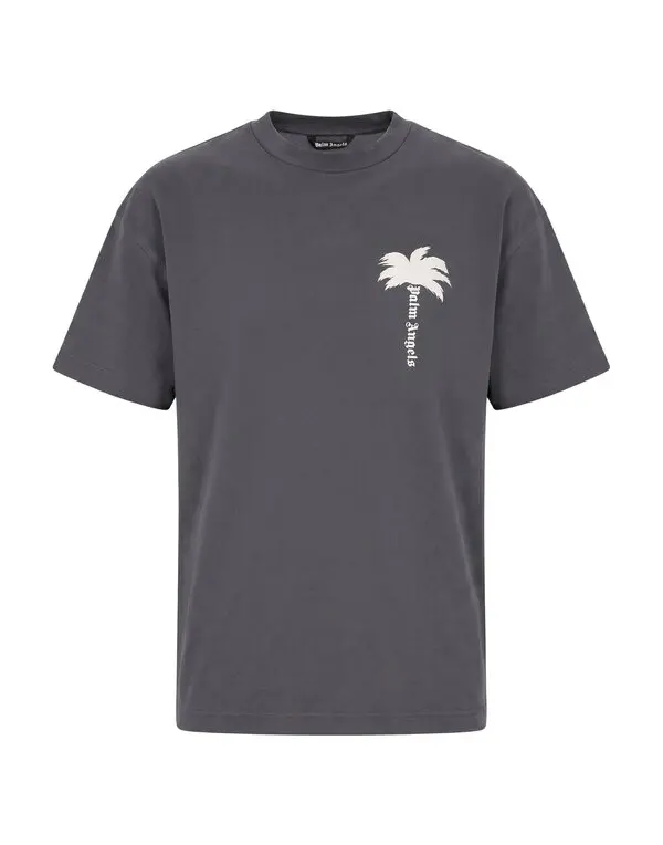 Palm Angels T-shirt Charcoal Size Cotton