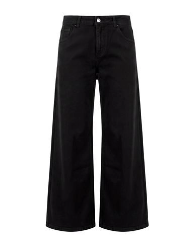 KAOS Wide-leg Cotton Jeans - Black