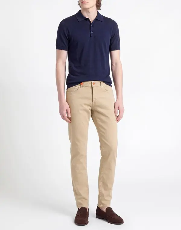 MANUEL RITZ Pants Sand Size Cotton, Elastane