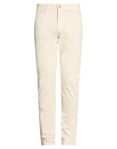 MANUEL RITZ Cotton Elastane Stretch Twill Pants - Cream