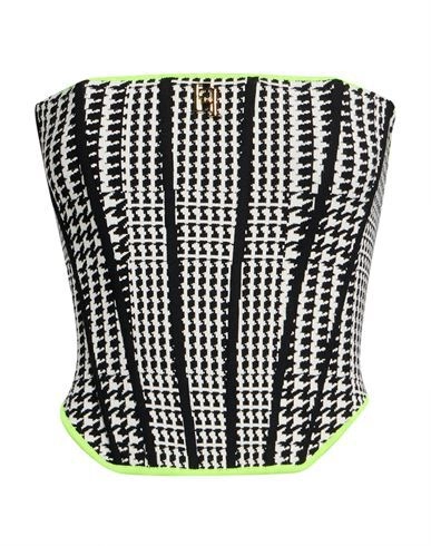 Elisabetta Franchi Houndstooth Corset Top