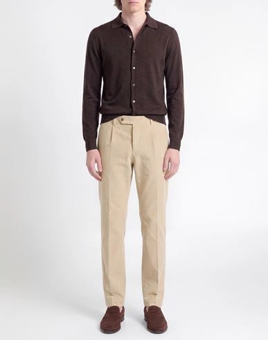 PAOLONI Pants Sand Size Cotton, Elastane - Beige