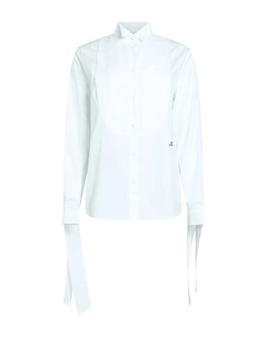 JACOB COHЁN Light Cotton Shirt With Pleated Front And French Cuffs - White