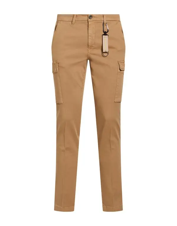MANUEL RITZ Pants Camel Size Cotton, Elastane - Beige