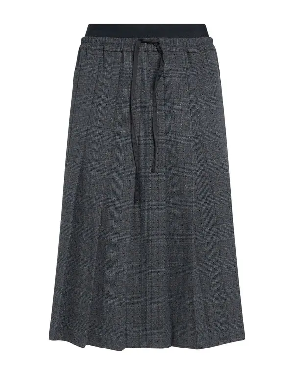 Sandro Midi Skirt With Glen Plaid And Crystals