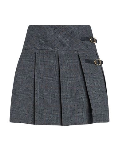 Sandro Pleated Glen Plaid Mini Skirt With Crystal Embellishments