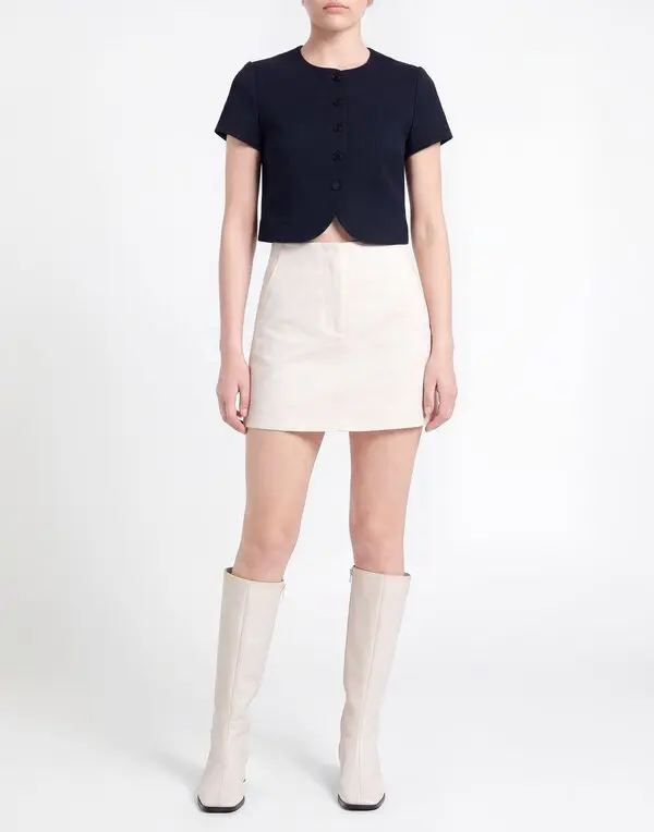 Sandro Cropped Crewneck Short Sleeve Top