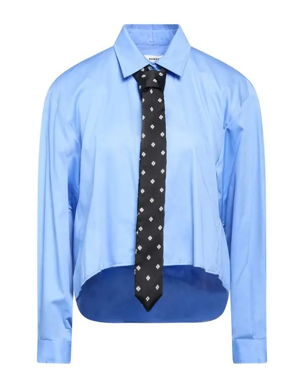 Sandro Cotton Shirt With Appliqué Detail