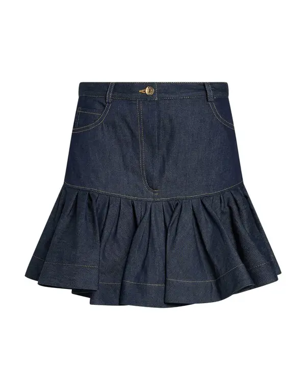 Sandro Circle Denim Skirt