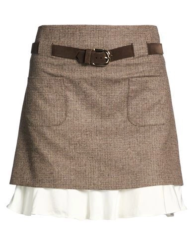 Sandro Mini Skirt Size Virgin Wool, Polyester, Elastane