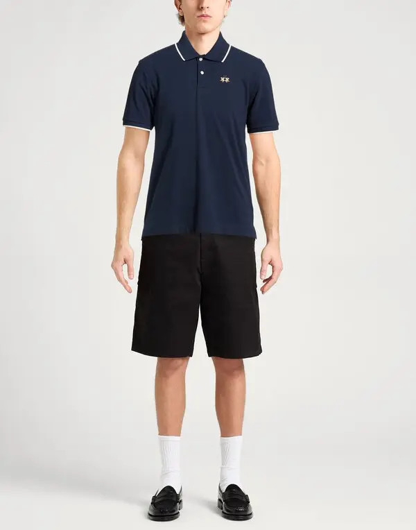 LA MARTINA Polo Shirt Size Cotton - Navy