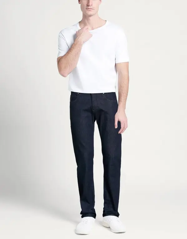 Emporio Armani Straight-leg Cotton Stretch Jeans