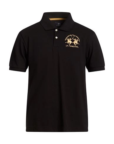 LA MARTINA Polo Shirt Size Cotton - Black