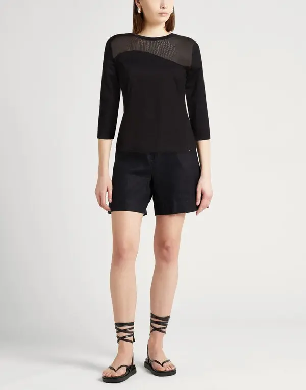 Herno Cotton Jersey T-shirt With Mesh Detailing
