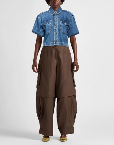 Sandro Denim Shirt With Appliqués