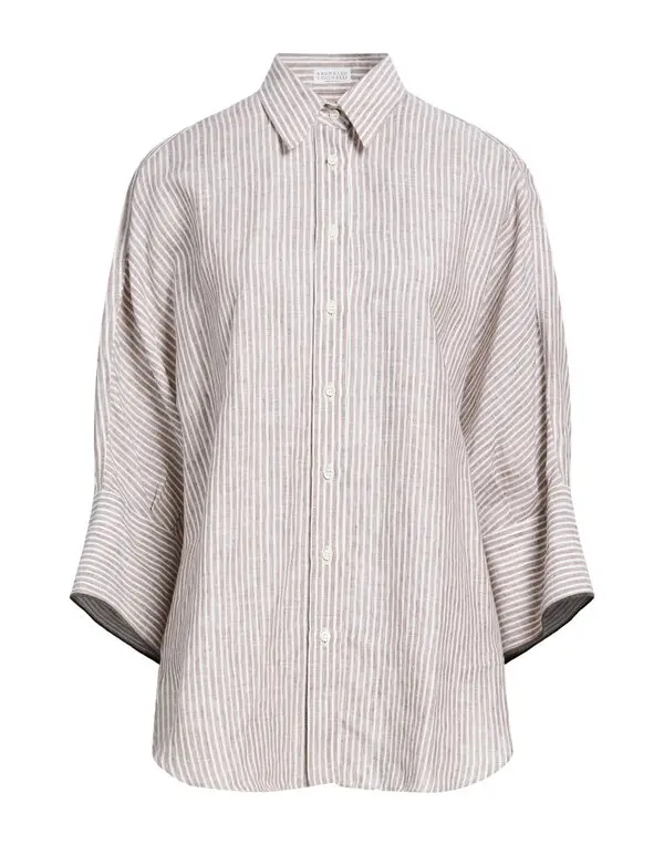Brunello Cucinelli Striped Linen Shirt