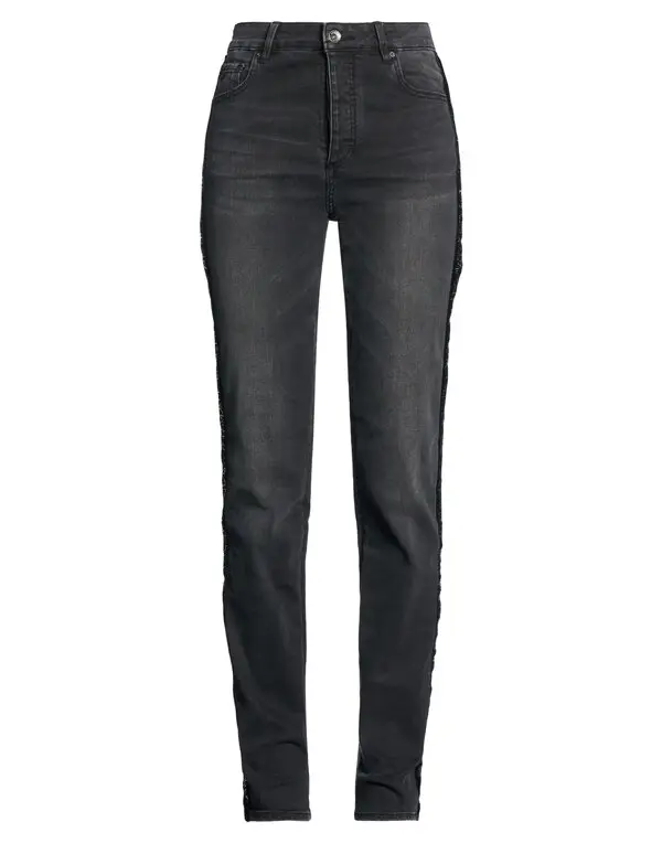 Armani Exchange Straight Leg Jeans With Crystal Embellishments
