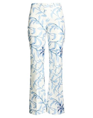 COMPAGNIA ITALIANA Floral Print Bootcut Trousers - Light Blue
