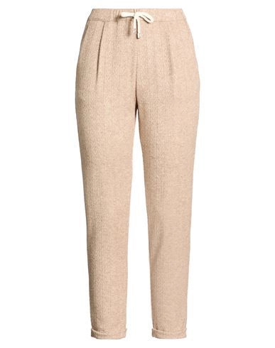 PUROTATTO Pants Sand Size Viscose, Wool, Polyester, Elastane