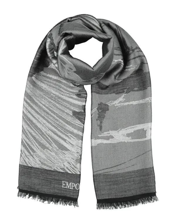 Emporio Armani Scarf Polyester, Virgin Wool, Modal