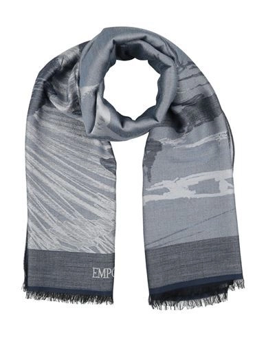 Emporio Armani Scarf Polyester, Virgin Wool, Modal - Navy