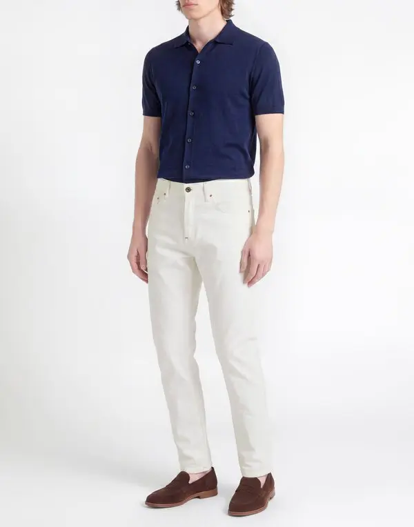 Isaia Pants Size Cotton, Elastane