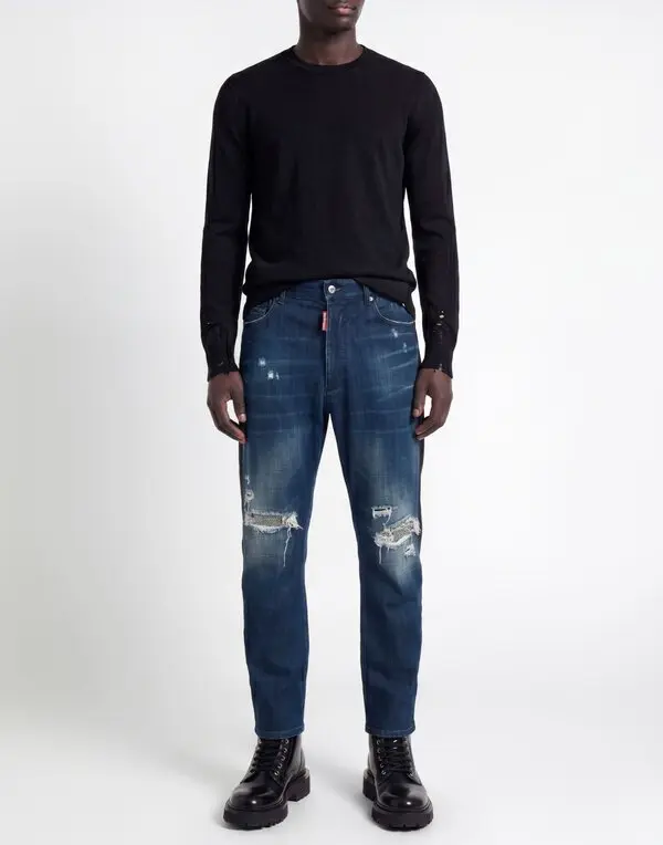 Dsquared2 Jeans Size Cotton, Elastane, Calfskin
