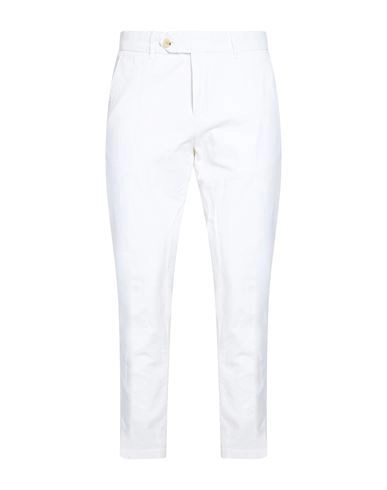 BOSS Pants Sand Size Cotton, Linen, Elastane - White