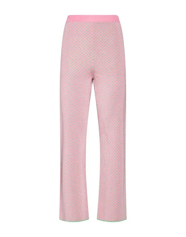 Moschino Polka Dot High Waisted Relaxed Fit Viscose Pants