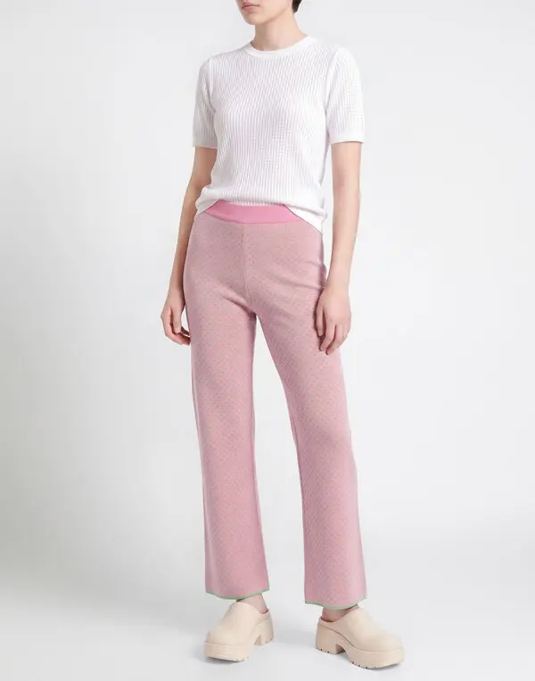 Moschino Polka Dot High Waisted Relaxed Fit Viscose Pants