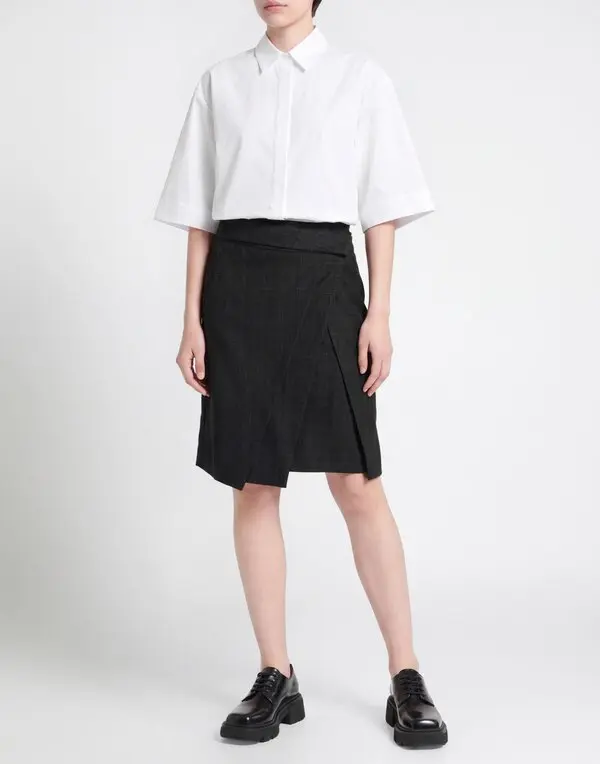 MOORER Wool Blend Wrap Skirt